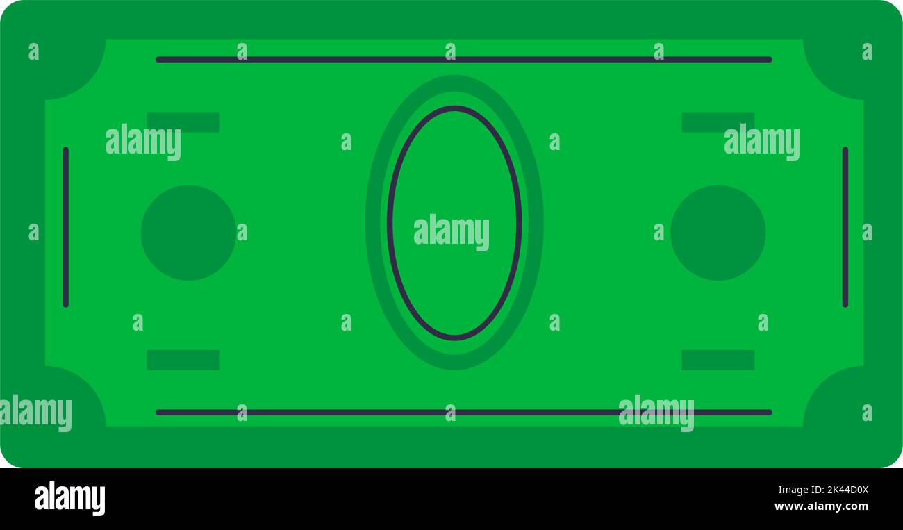 Dollar banknotes, USD currency of United States Stock Vector Image ...