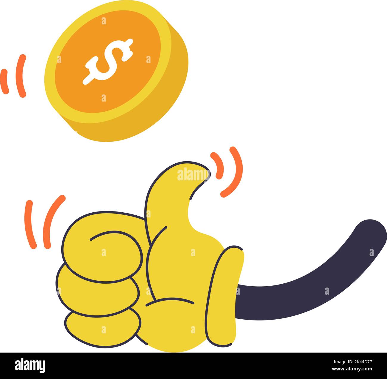 Coin throw Cut Out Stock Images & Pictures - Alamy