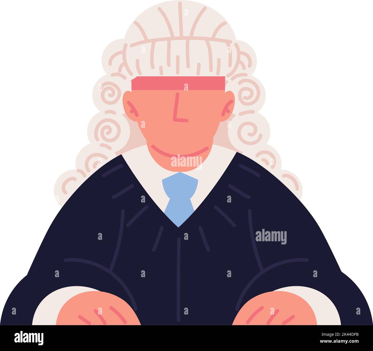 lawyer with wig Stock Vector Image & Art - Alamy
