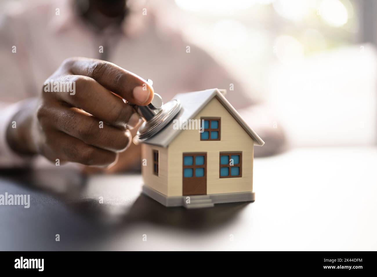 Doctor Doing Homecare Inspection. House Property Check Stock Photo - Alamy