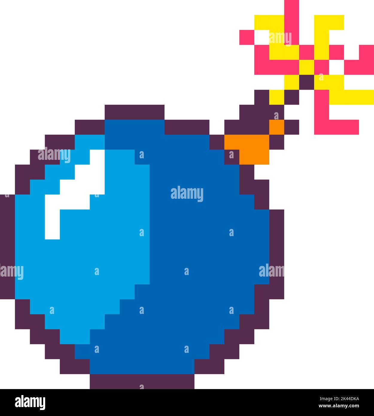 Pixelated exploding bomb, weapons for arcades Stock Vector Image & Art ...