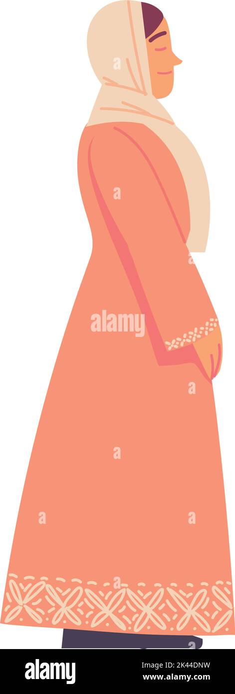 woman with hijab muslim culture Stock Vector Image & Art - Alamy