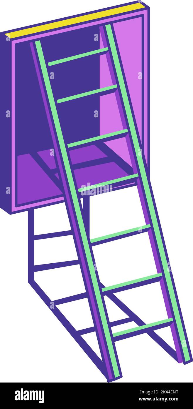 Growth and development, ladder and room vector Stock Vector Image & Art ...