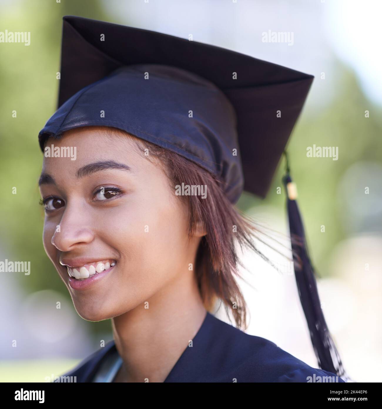 She knew she could do it. Portrait of a smiling ethnic woman in her ...