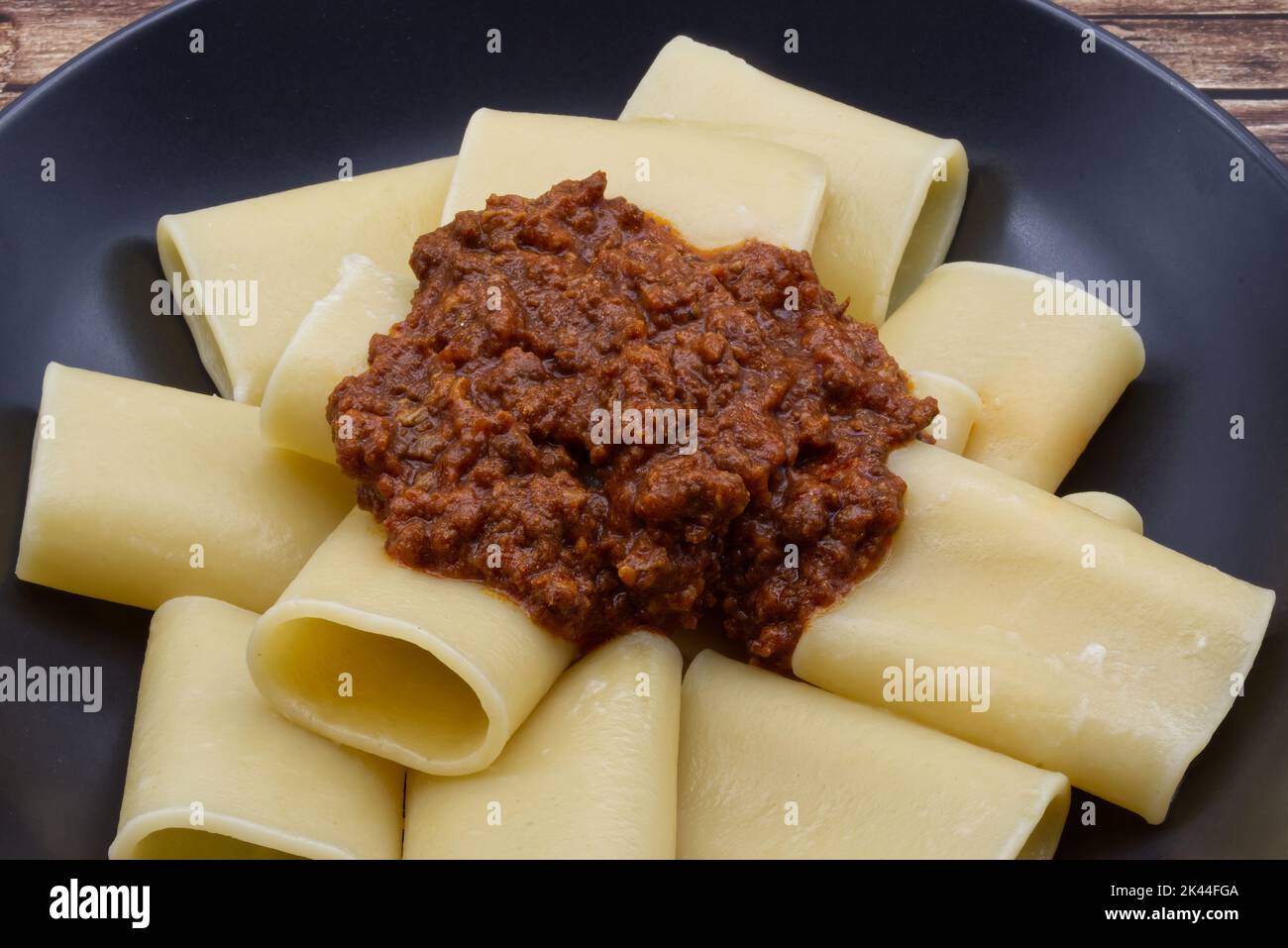 Paccheri with chianina ragout hi-res stock photography and images - Alamy