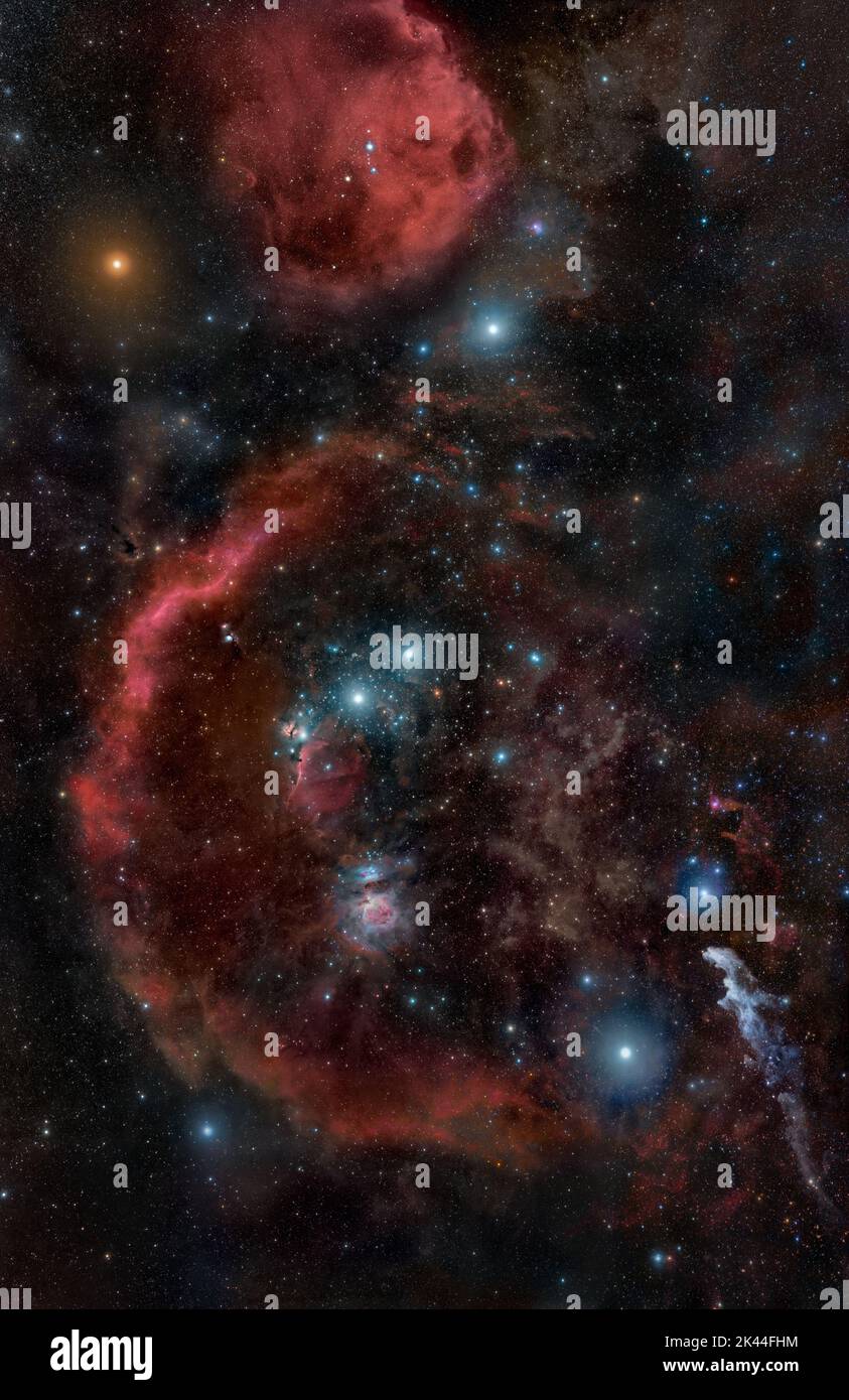 Orion Constellation in the northern celestial hemisphere Stock Photo ...