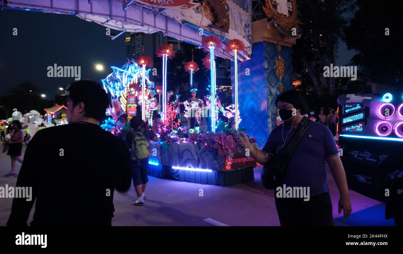 Let's Glow Together Night Parade Floats event on Beach Road in Pattaya ...