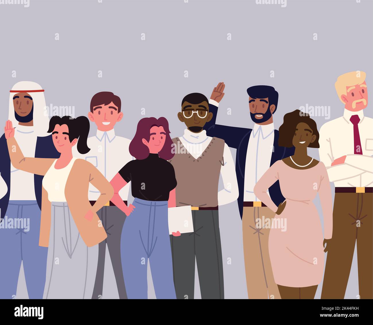 Happy diverse business female colleagues Stock Vector Images - Alamy