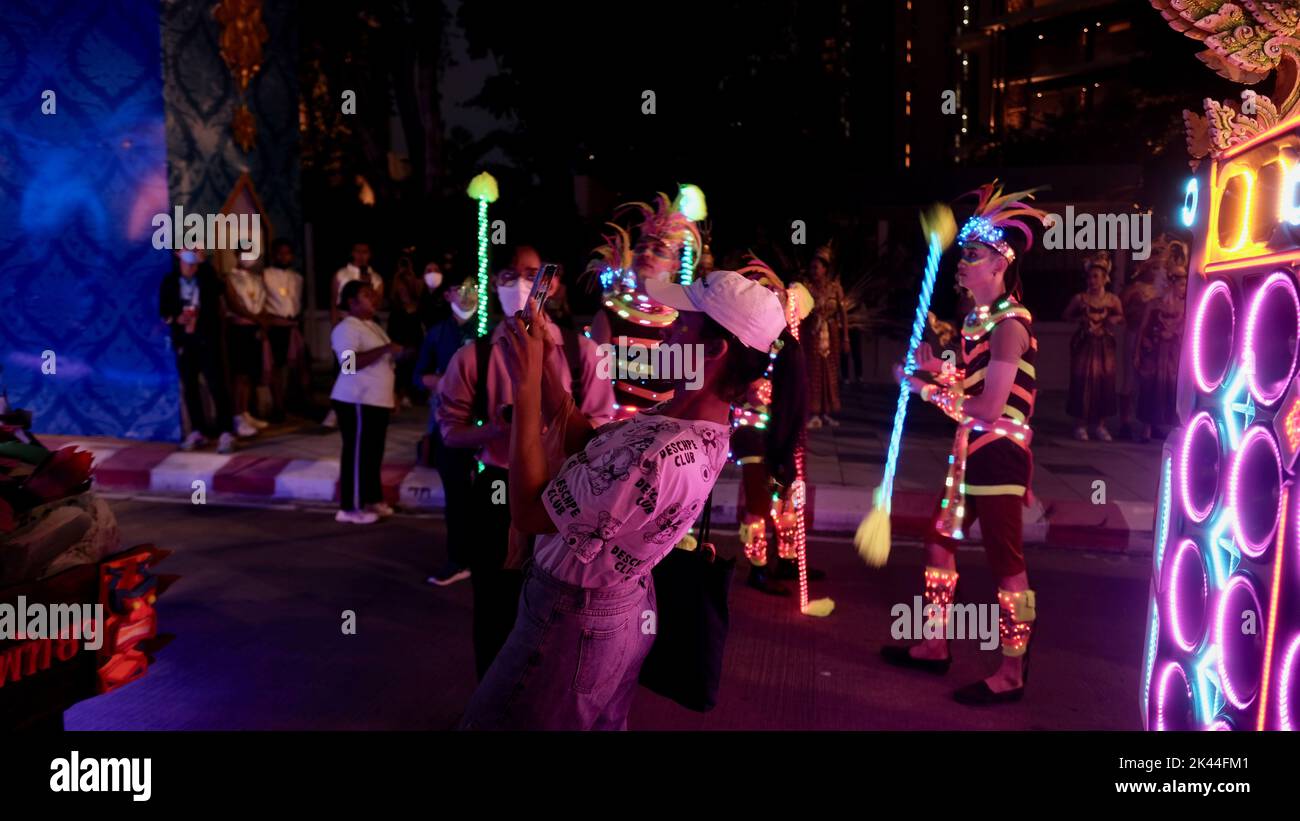 Let's Glow Together Night Parade Floats event on Beach Road in Pattaya ...