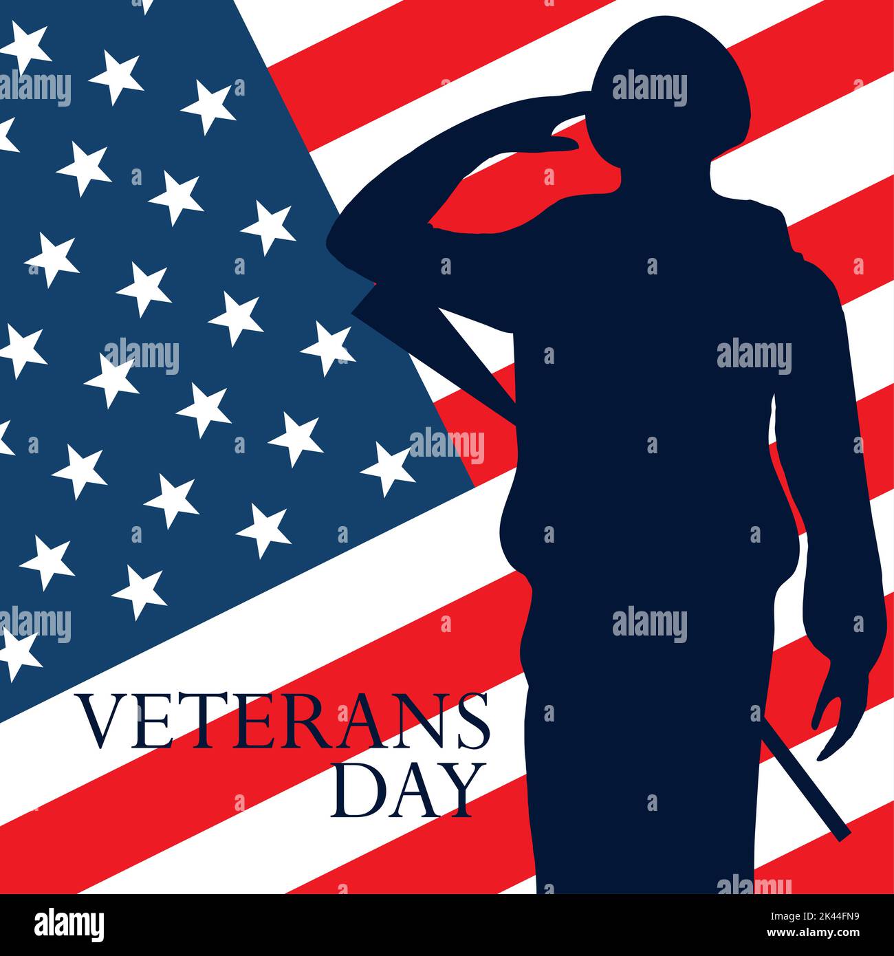 veterans day, saluting soldier Stock Vector Image & Art - Alamy