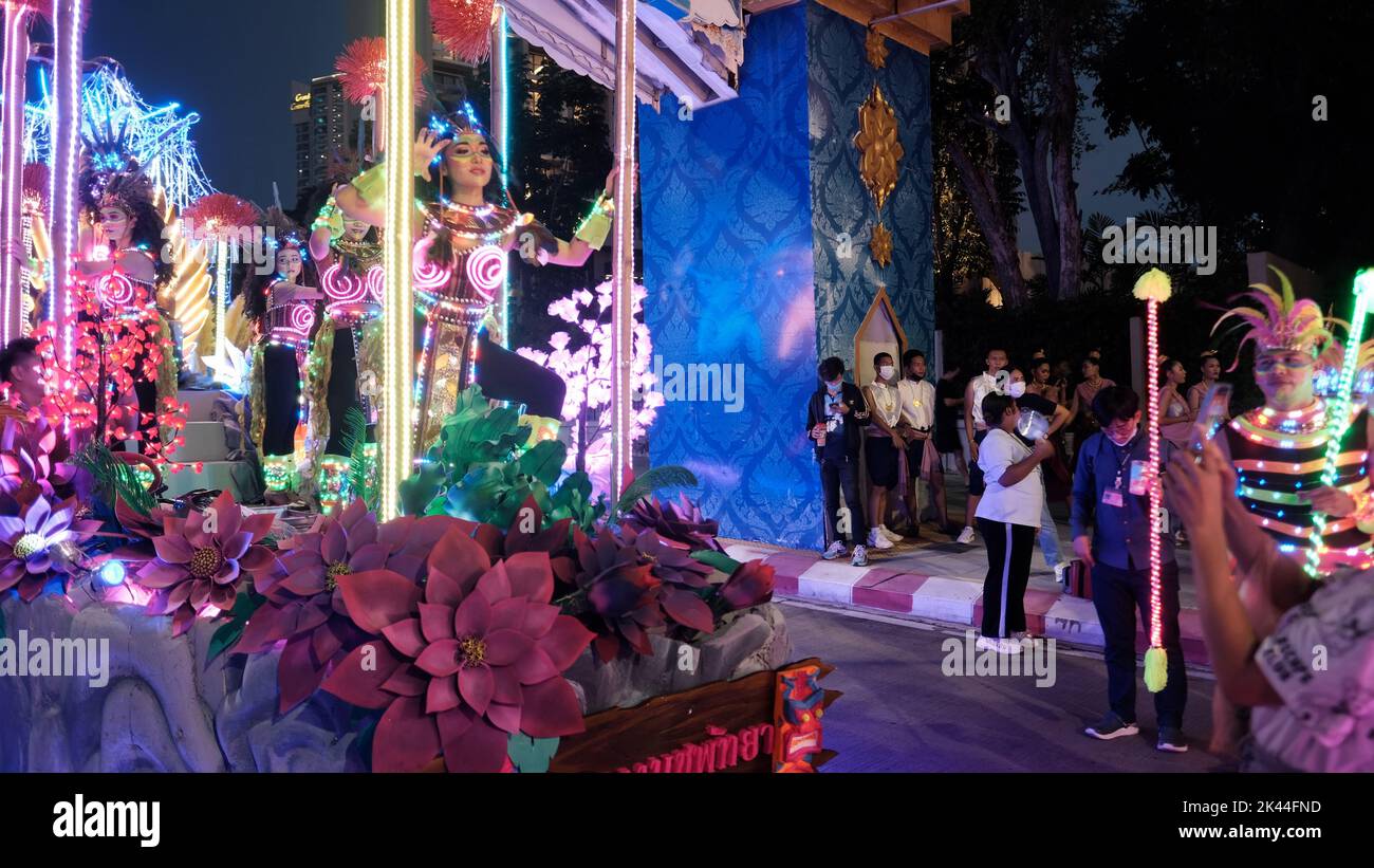 Let's Glow Together Night Parade Floats event on Beach Road in Pattaya ...
