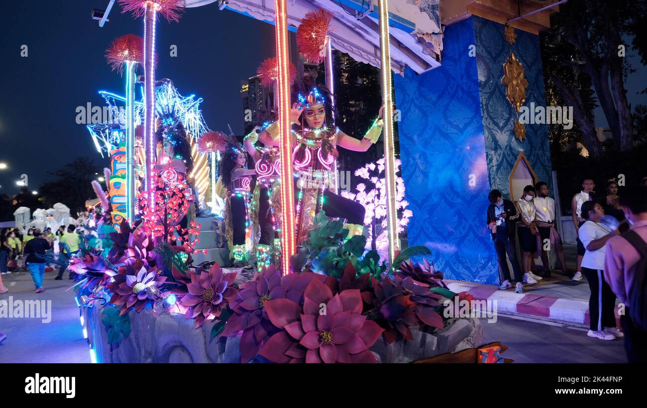 Let's Glow Together Night Parade Floats event on Beach Road in Pattaya ...