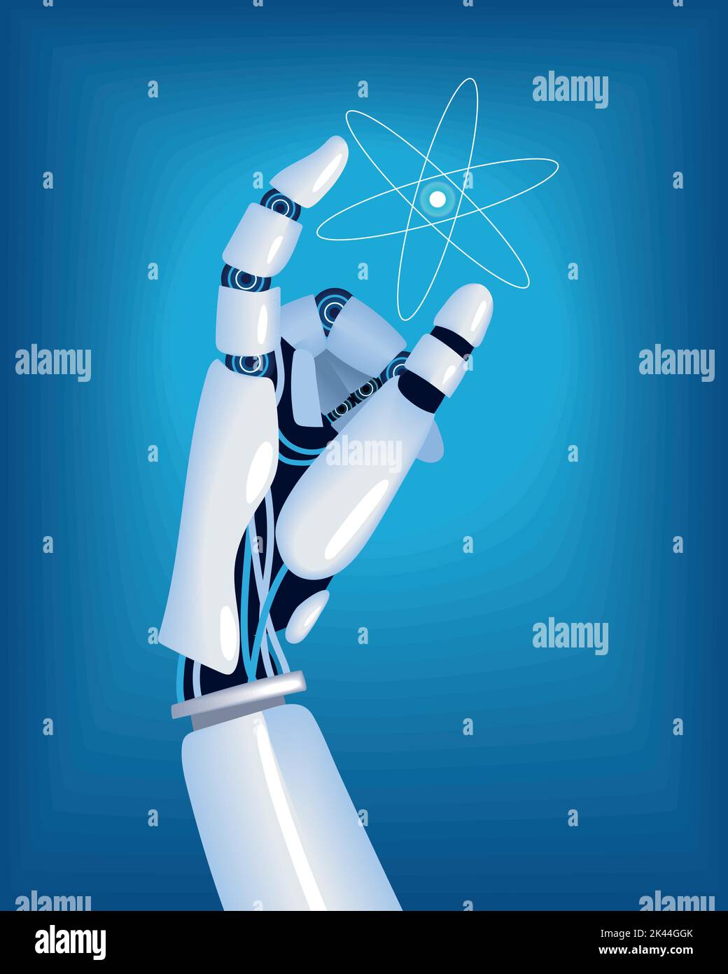 artificial intelligence hand robot Stock Vector Image & Art - Alamy