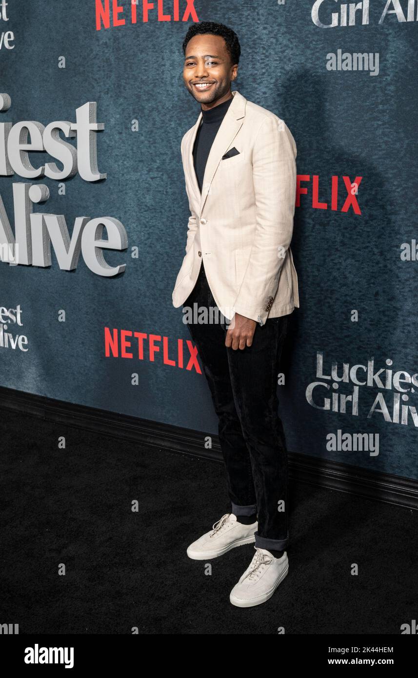 New York, NY - September 29, 2022: Dalmar Abuzeid attends Luckiest Girl ...