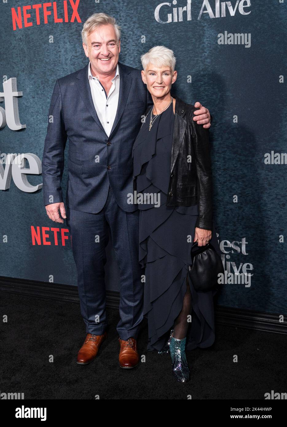 New York, NY - September 29, 2022: Mike Barker (L) attends Luckiest ...