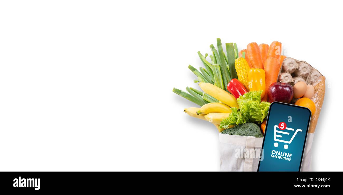 Online food purchase application Cut Out Stock Images & Pictures - Alamy