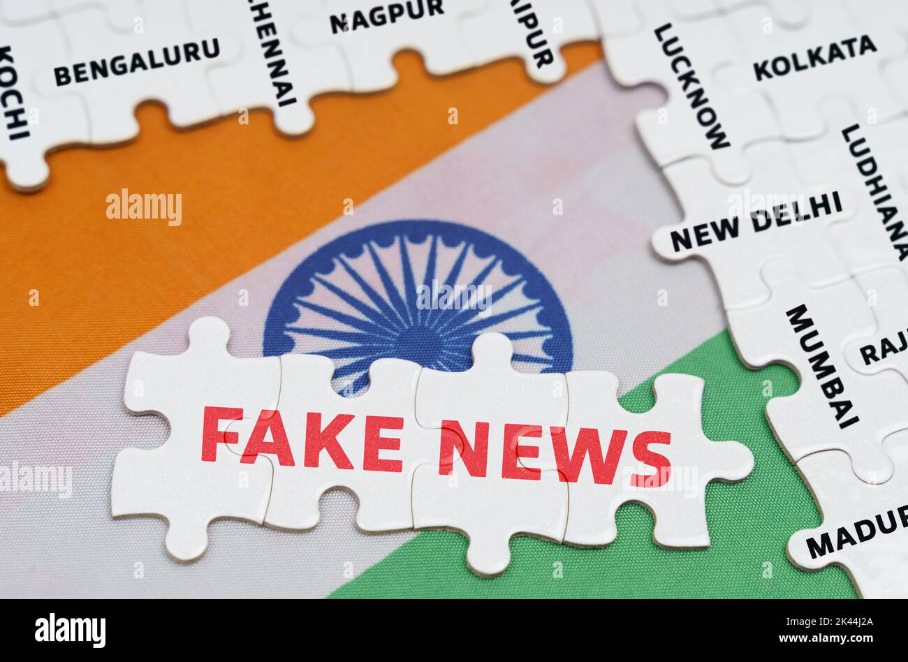 National concept. On the flag of India - puzzles with the names of ...