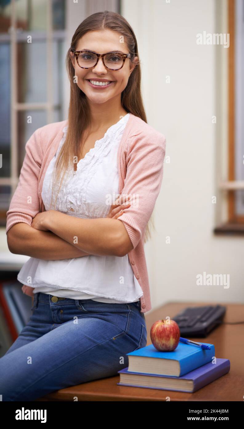 Teaching is the most important of professions. A beautiful young ...