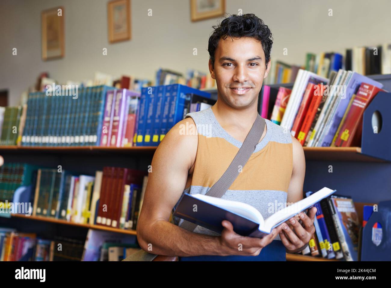 Feeling confident about his upcoming exams. Portrait of a handsome ...