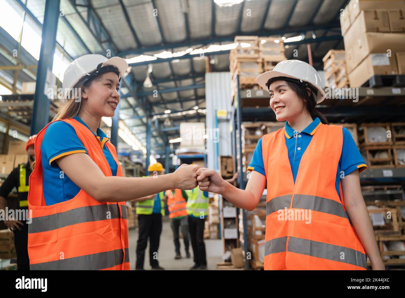 Teamwork engineer professional logistics and transportation Business of ...