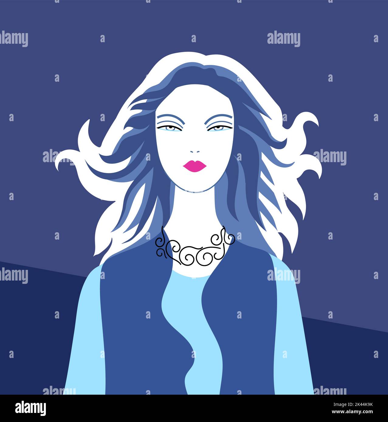 Backlight portrait Stock Vector Images - Alamy