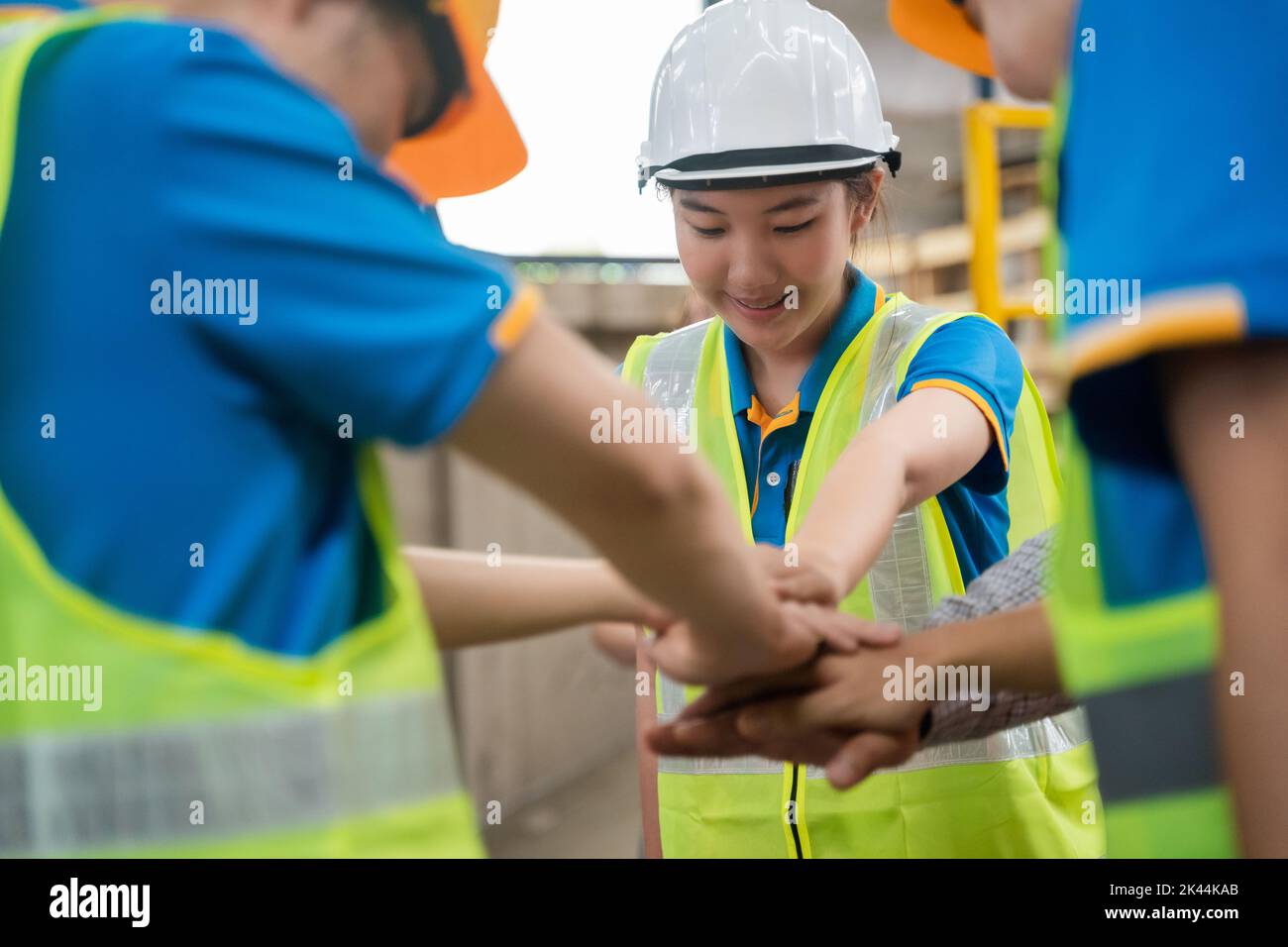 Teamwork engineer professional logistics and transportation Business of ...