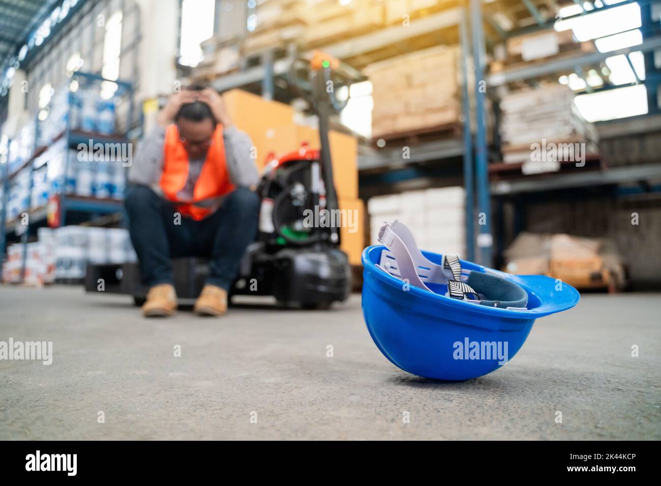 man engineering professional work in shipping logistic sitting and ...