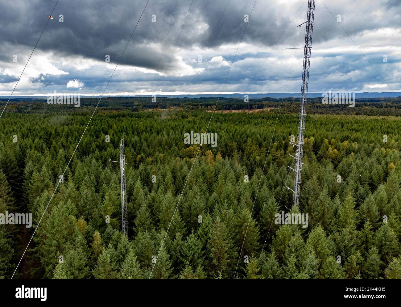 Research station ICOS in Hyltemossa in the forest outside Perstorp ...