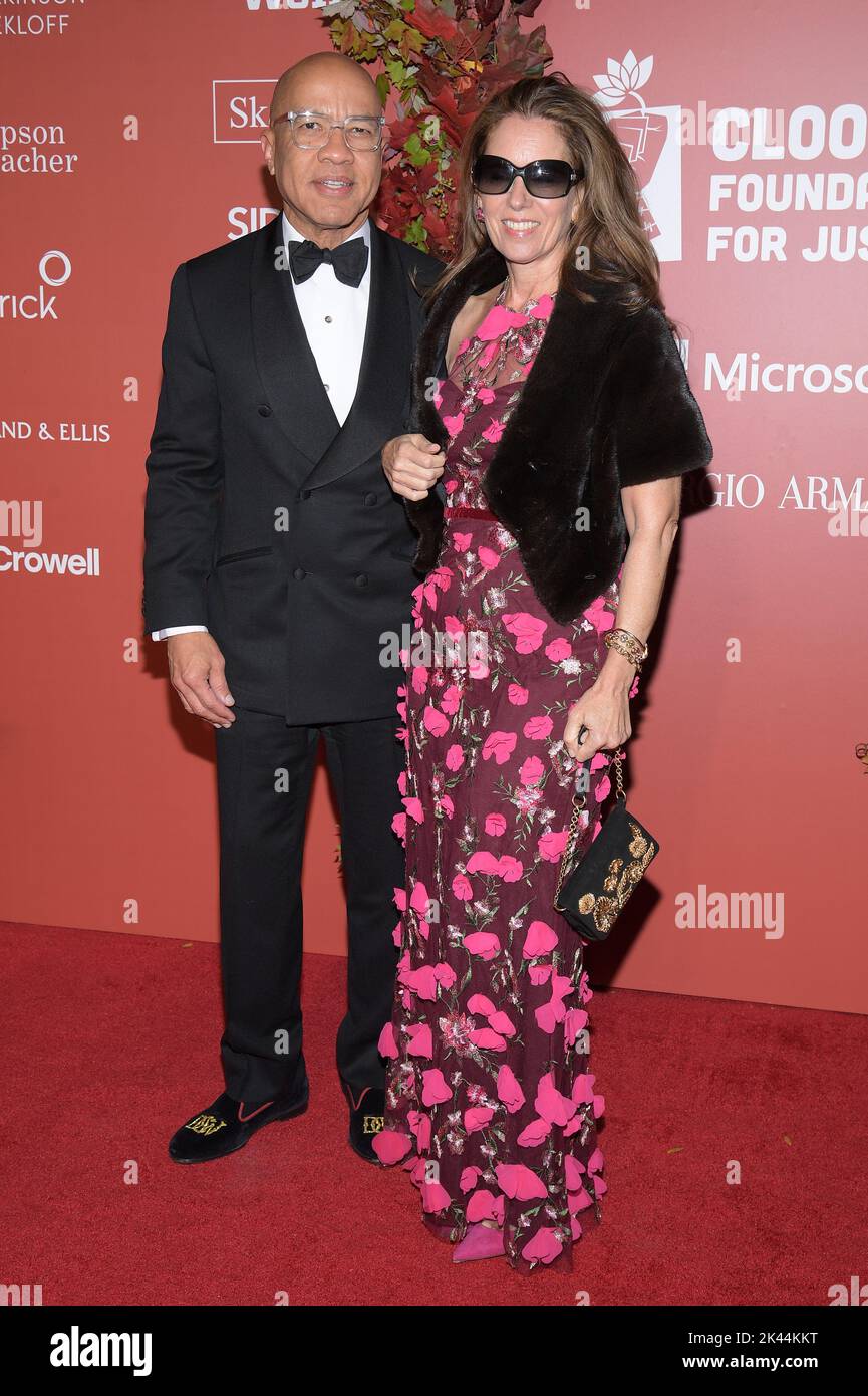 New York, USA. 29th Sep, 2022. (L-R) Darren Walker and Holly Peterson ...