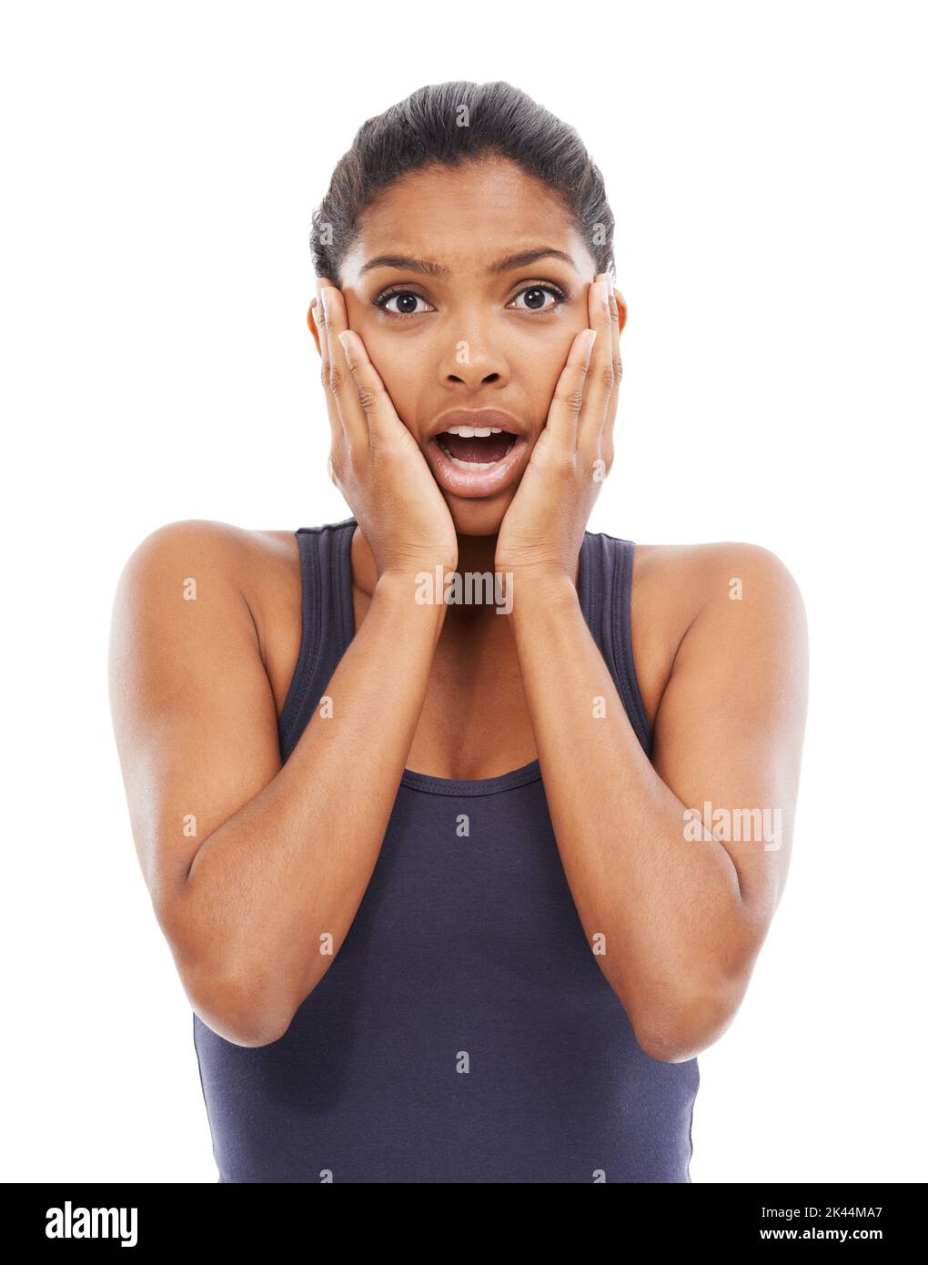 Radiating confidence. Studio shot of a sporty young woman posing ...