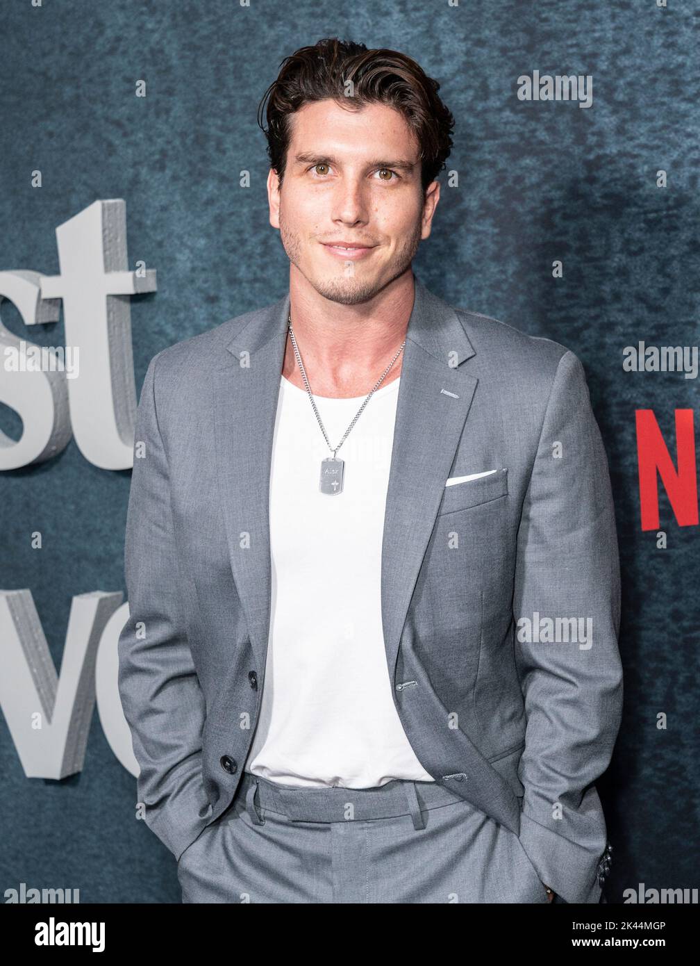 New York, US, September 29, 2022. Alex Barone attends Luckiest Girl ...