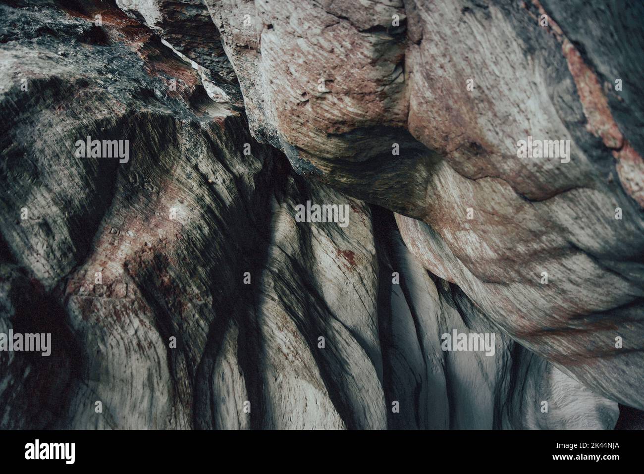 Sedimentary cave entry, abstract colour background Stock Photo - Alamy