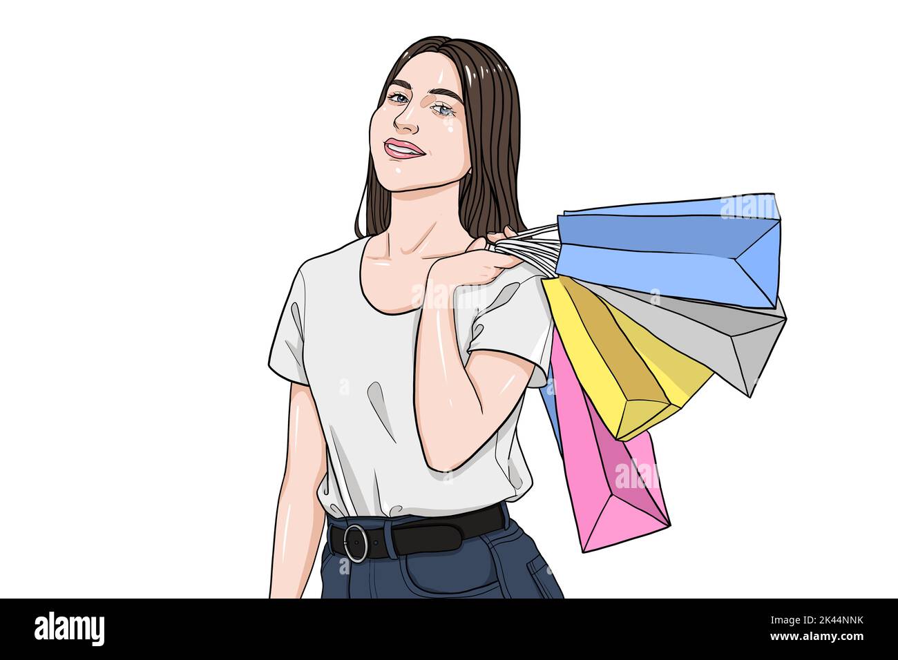 Shopping sale. Holiday discount. Cyber Monday. Shopaholic lifestyle ...