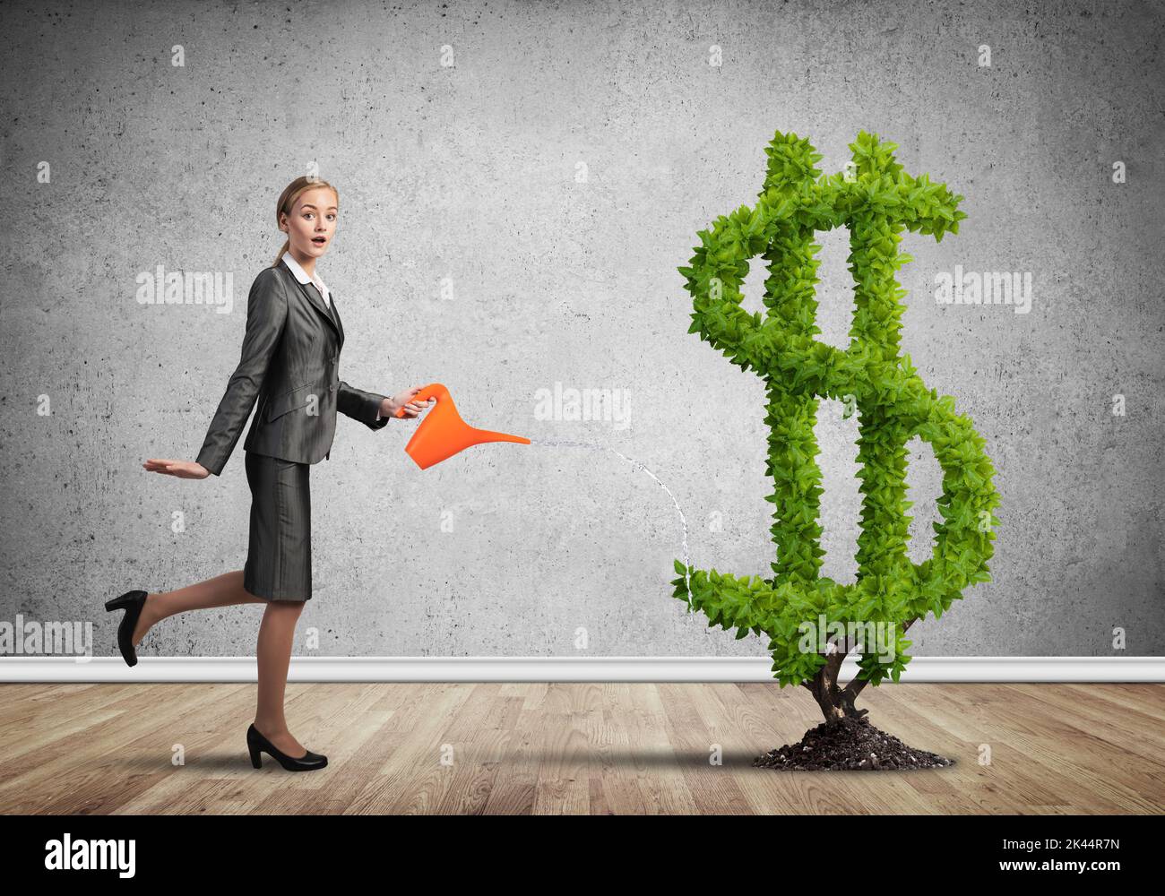 Make your money grow Stock Photo - Alamy