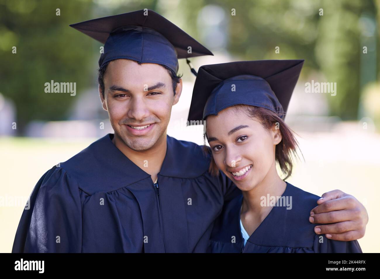 Young man graduating outside hi-res stock photography and images - Alamy