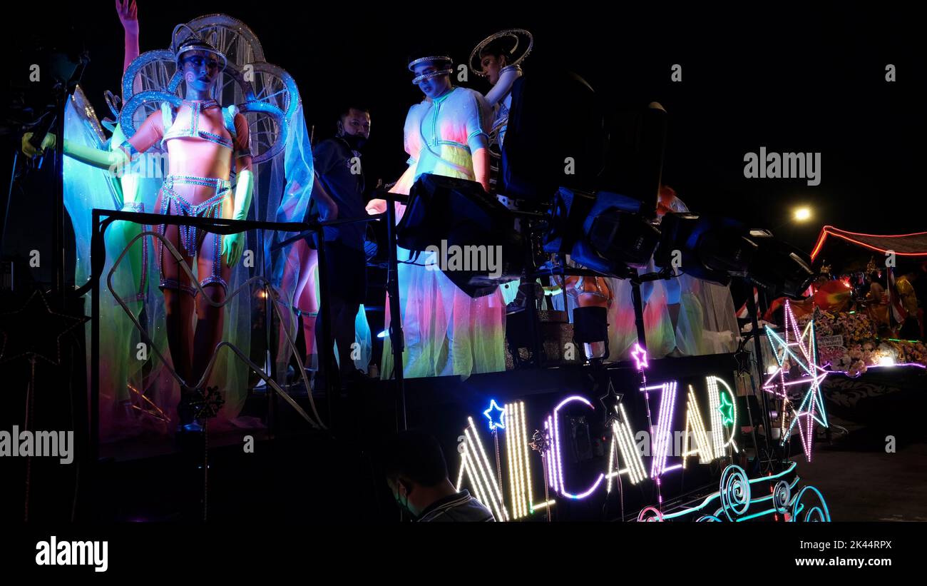 Let's Glow Together Night Parade Floats event on Beach Road in Pattaya ...