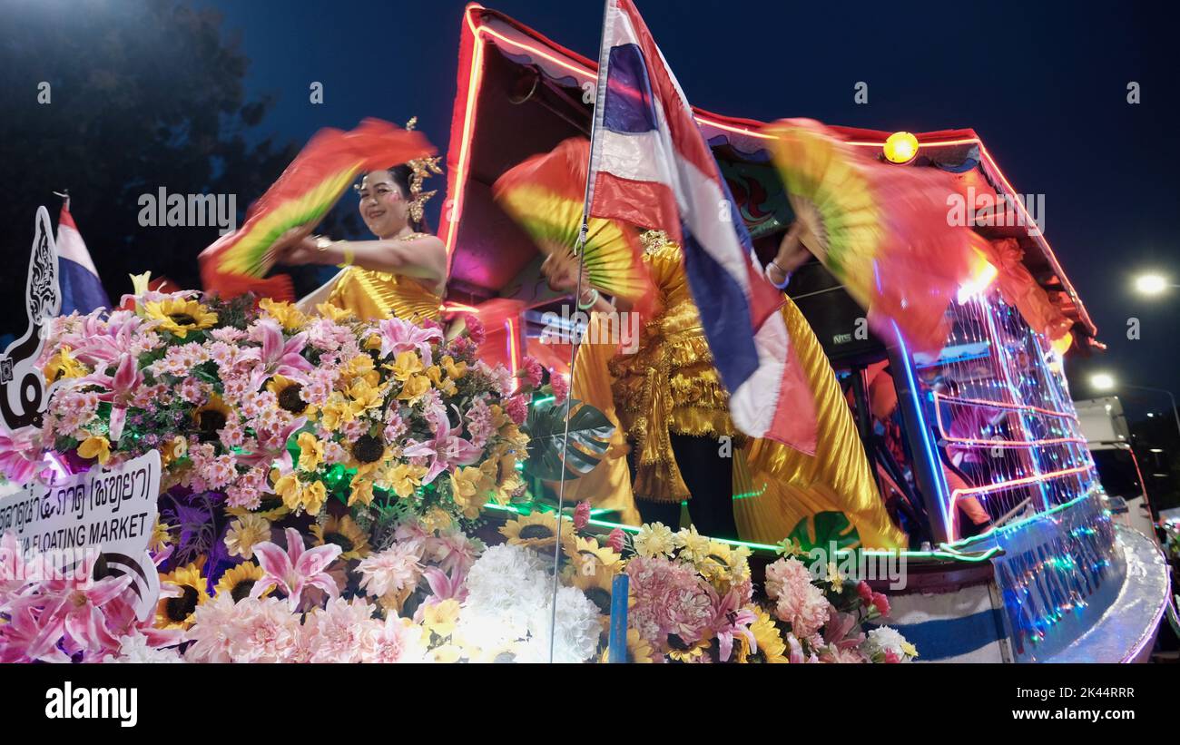 Let's Glow Together Night Parade Floats event on Beach Road in Pattaya ...