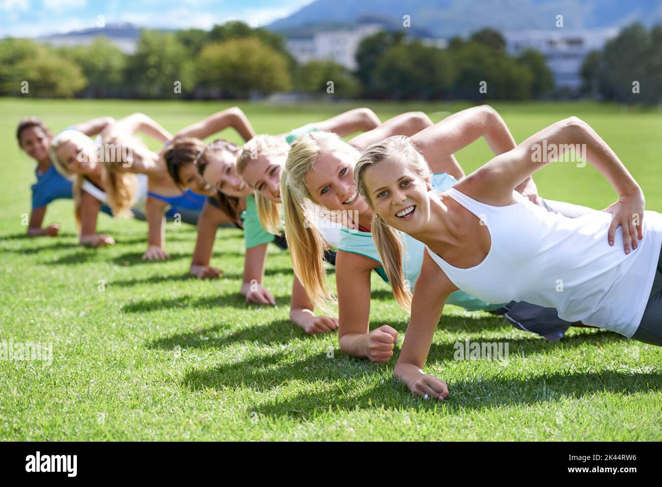 Exercise 101 Be active, get sweaty, feel great, repeat.A group of young ...