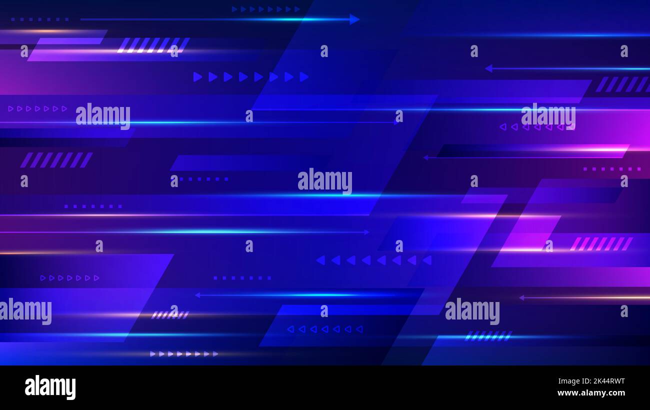 Blue tech speed shapes Stock Vector Images - Alamy