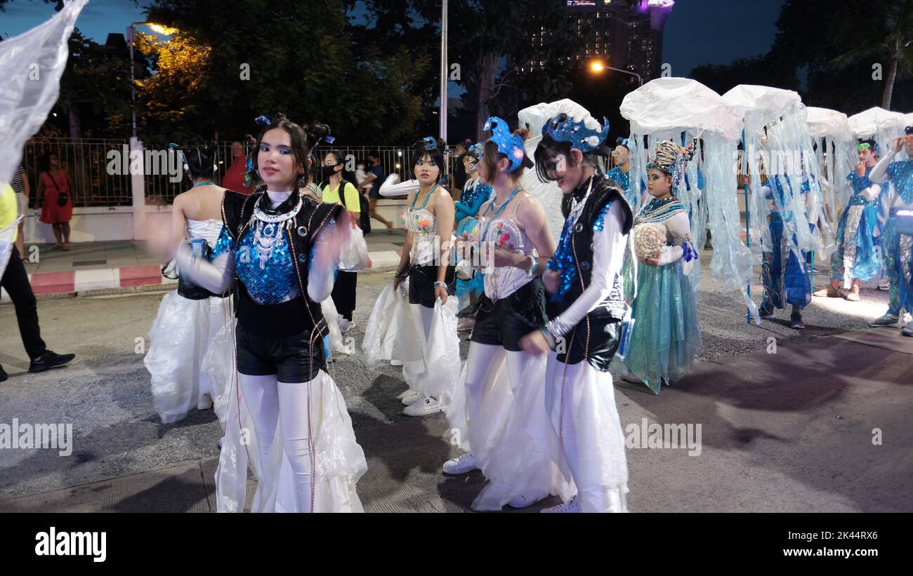 Let's Glow Together Night Parade event on Beach Road in Pattaya ...
