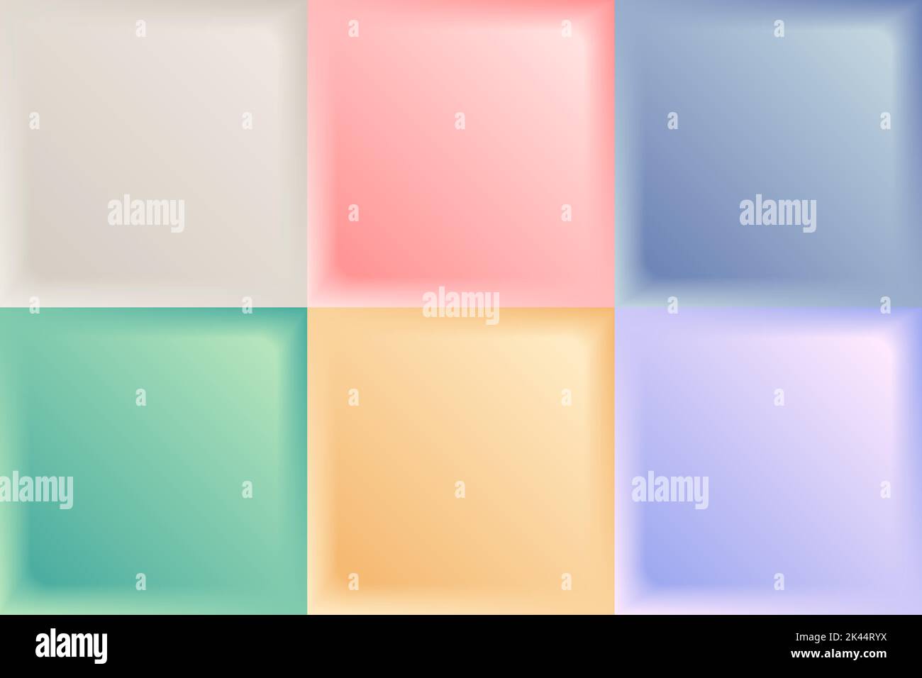 Set of pastel colors squares embossed shapes minimal background and ...