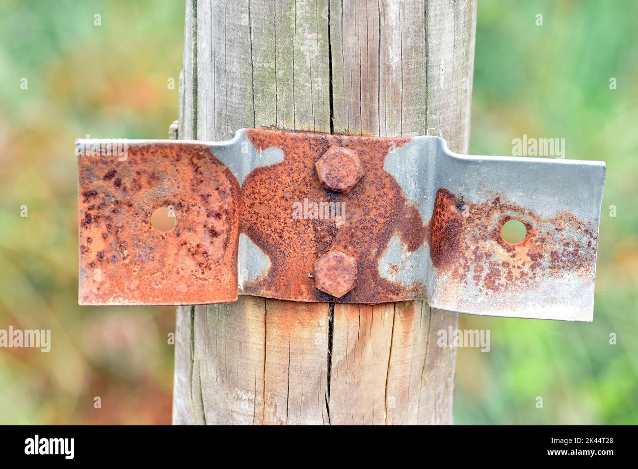Metal part rusted by water Stock Photo - Alamy