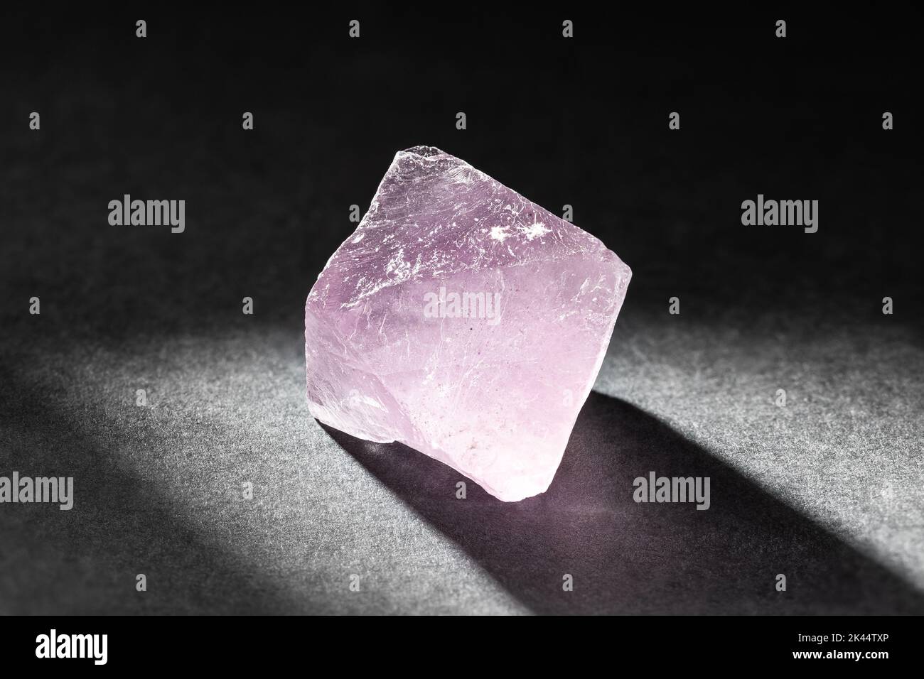 Translucent pink colored Fluorite octahedron shape crystal healing ...