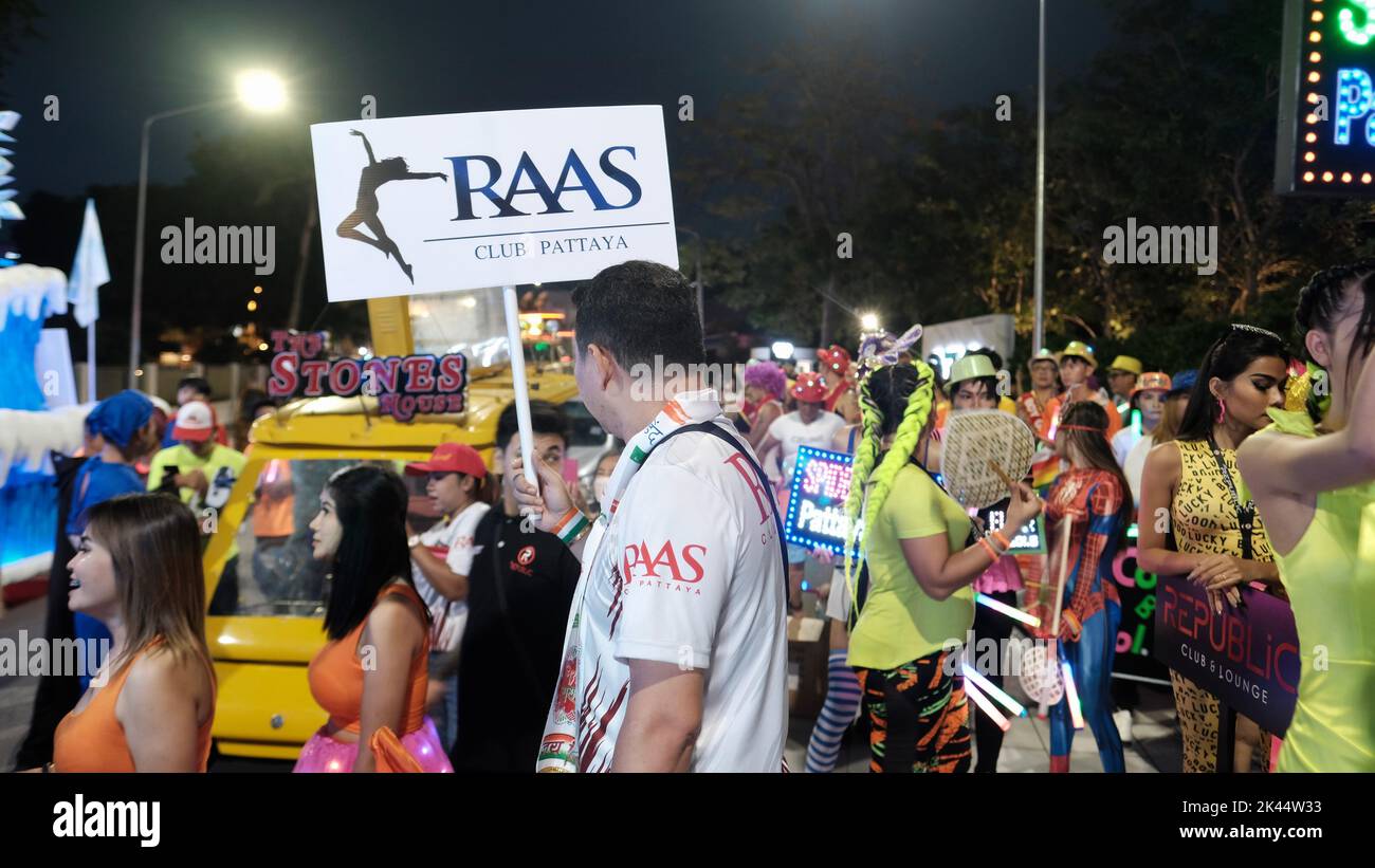 Let's Glow Together Night Parade event on Beach Road in Pattaya ...