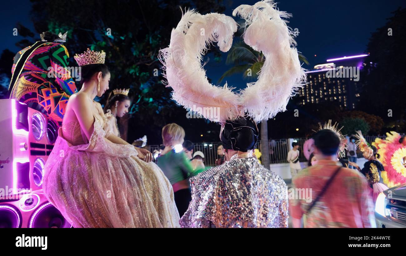 Queen of the Parade Let's Glow Together Night Parade event on Beach ...