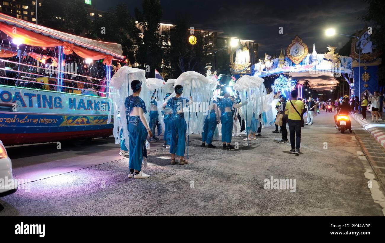 Let's Glow Together Night Parade event on Beach Road in Pattaya ...
