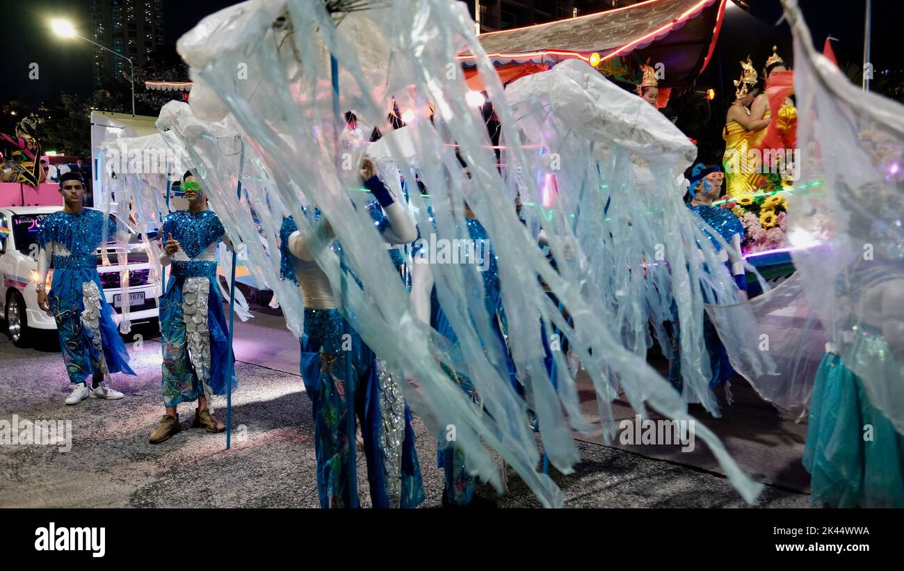 Let's Glow Together Night Parade event on Beach Road in Pattaya ...