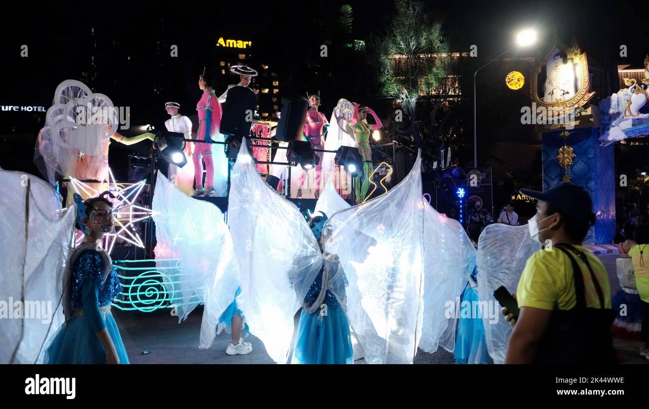 Let's Glow Together Night Parade event on Beach Road in Pattaya ...