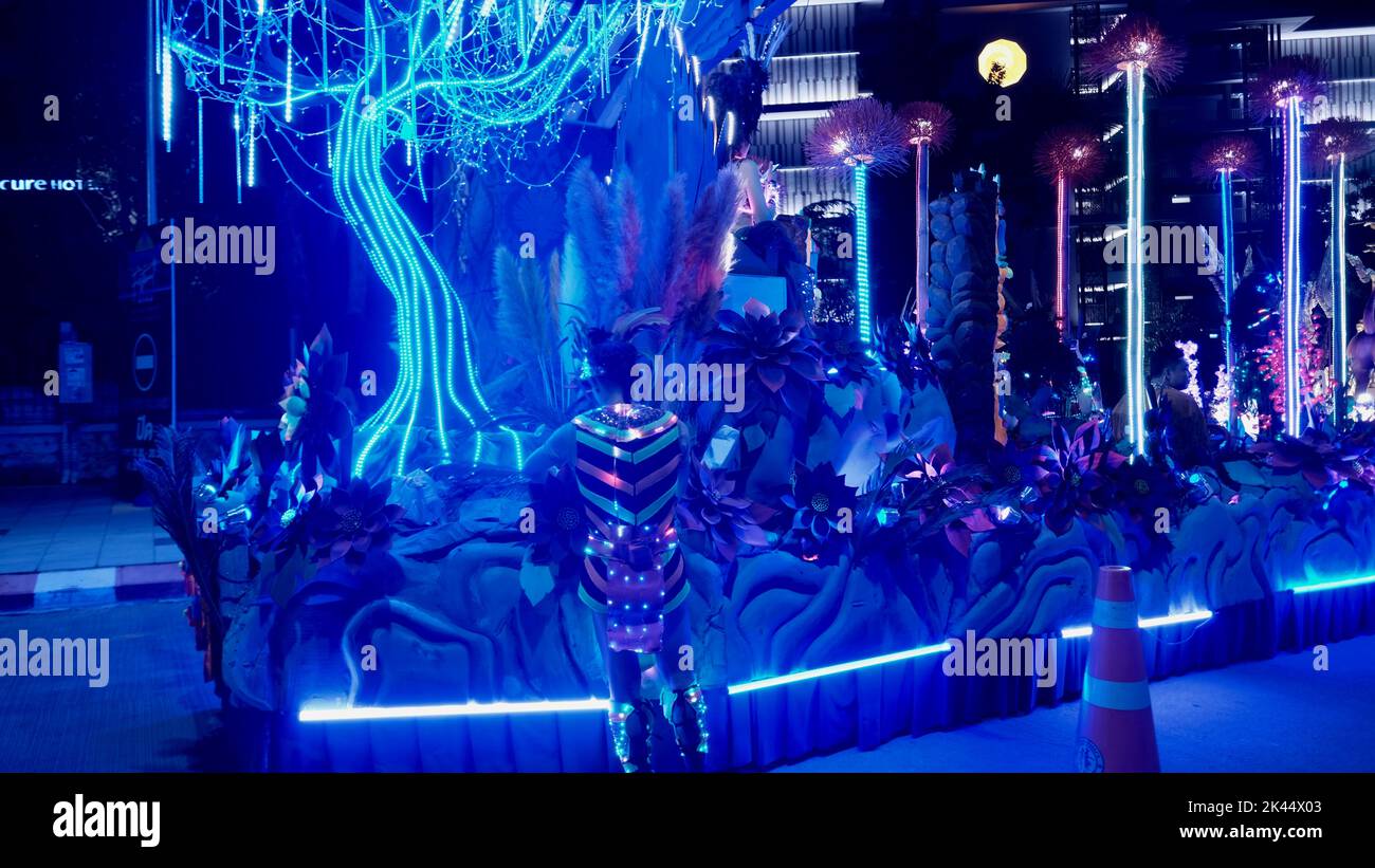 Let's Glow Together Night Parade event on Beach Road in Pattaya ...