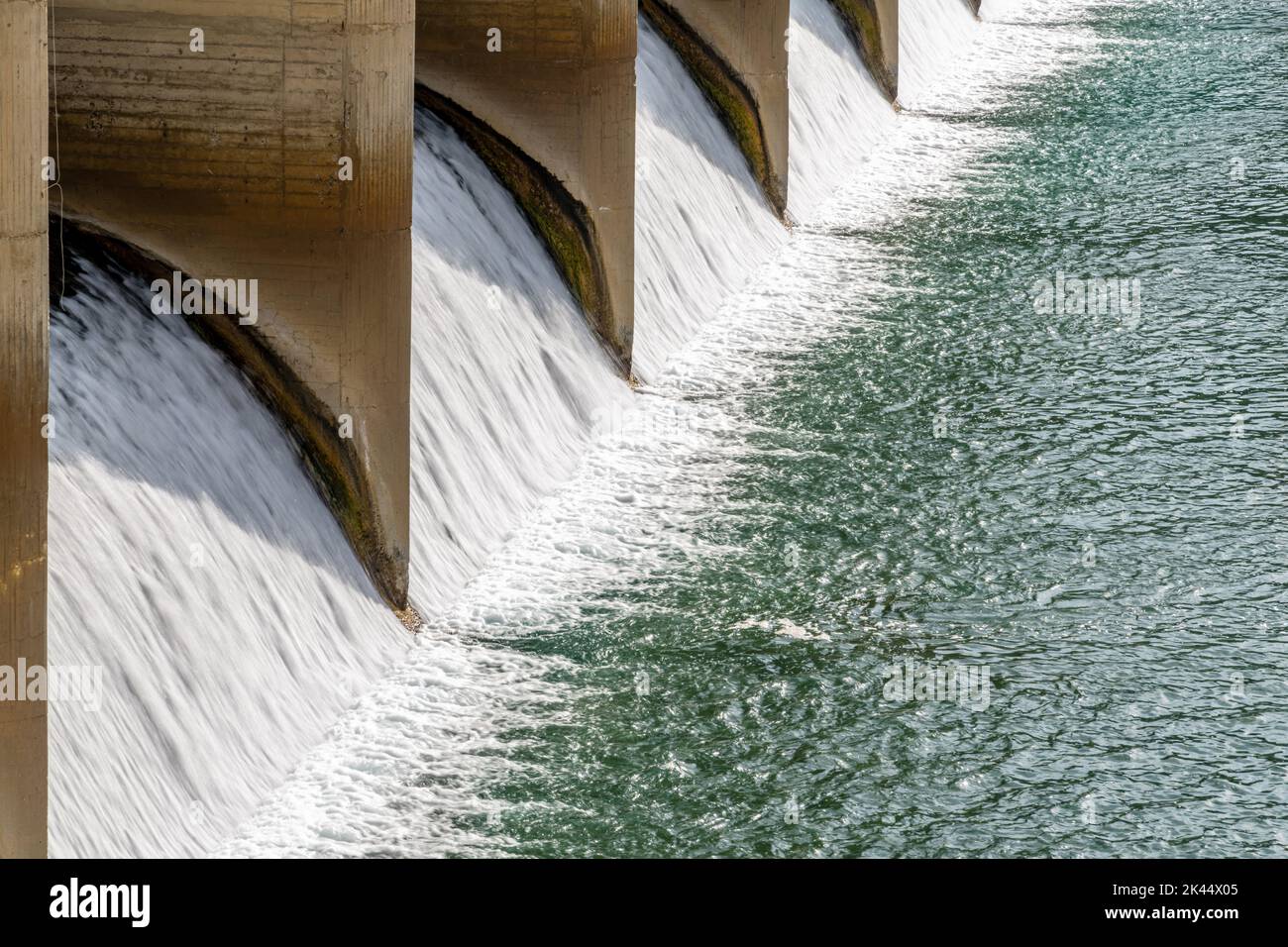 water released from hydroelectric power station Stock Photo - Alamy